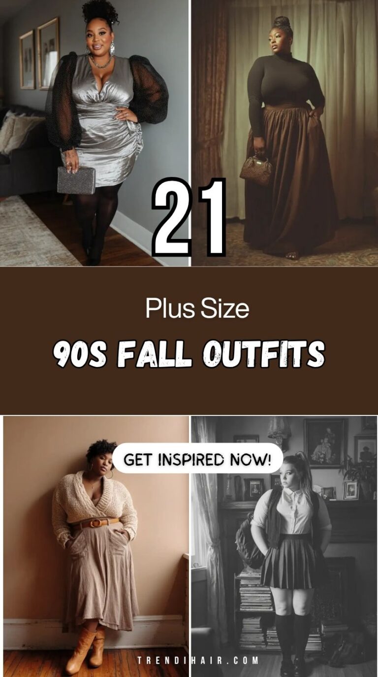 25 Plus Size 90s Fall Outfits That Curvy Women Love