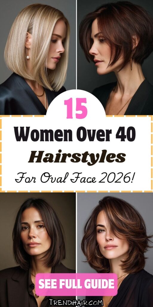 15 Best Women Over 40 Hairstyles for Oval Face
